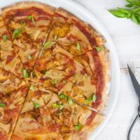 Vegan Chanterelle Pizza with homemade 'Cheese' Recipe | Elephantastic Vegan
