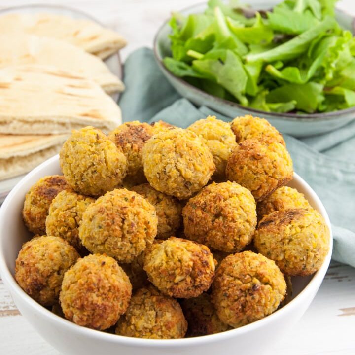 Oven-Baked Falafel Balls Recipe (Freezer-Friendly!) | Elephantastic Vegan