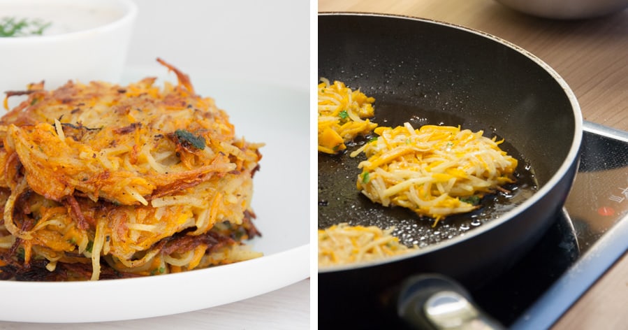 Pumpkin & Potato Rösti | Elephantastic Vegan