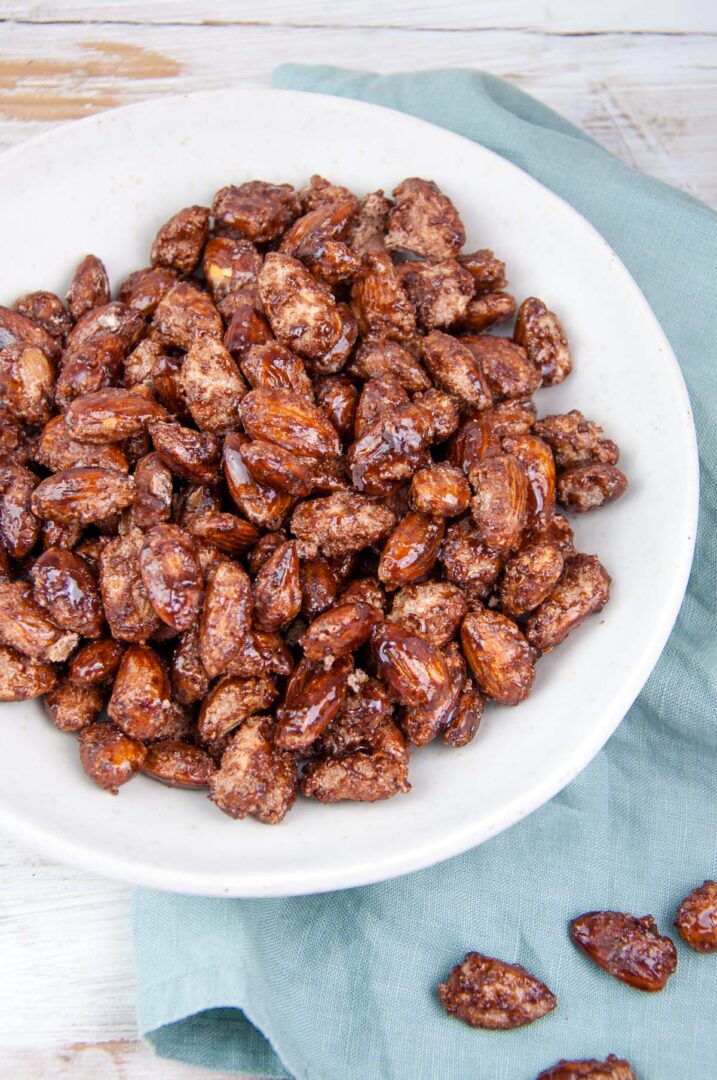 Candied Almonds (Cinnamon Sugar Coated) | Elephantastic Vegan