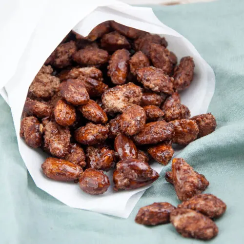 Candied Almonds (Cinnamon Sugar Coated) | Elephantastic Vegan