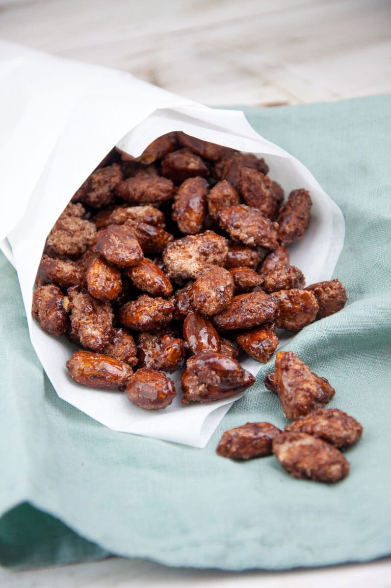 Candied Almonds (Cinnamon Sugar Coated) | Elephantastic Vegan