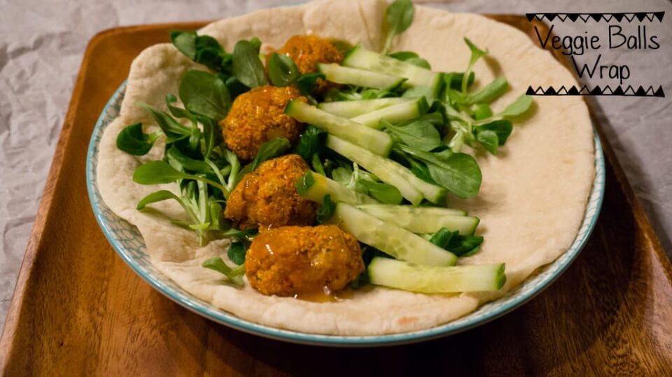 Veggie Balls Wrap Recipe | Elephantastic Vegan