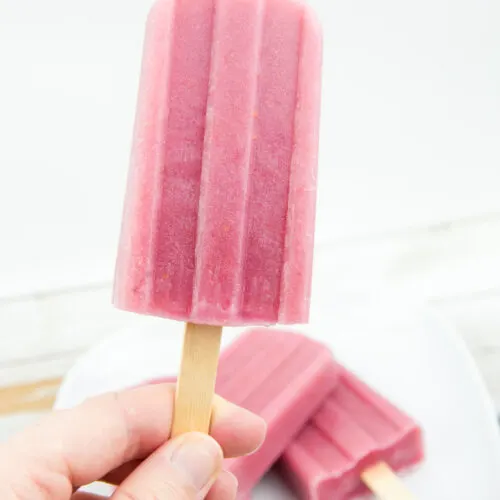 Vegan Raspberry Popsicles Recipe | Elephantastic Vegan