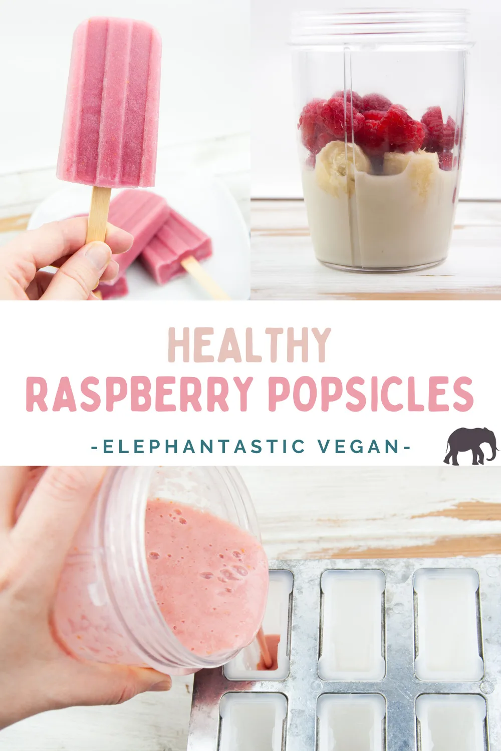 Vegan Raspberry Popsicles Recipe | Elephantastic Vegan