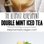 Double Mint Iced Tea Recipe | Elephantastic Vegan