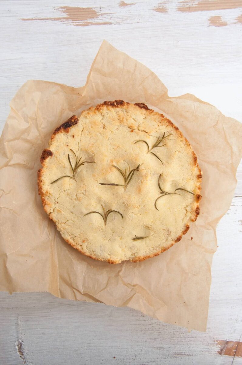 Baked Almond Feta with Rosemary Recipe | Elephantastic Vegan