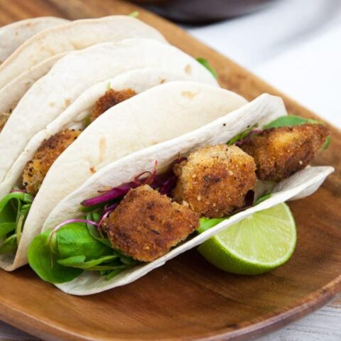 Vegan Pumpkin Nugget Tacos Recipe | Elephantastic Vegan