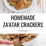 Vegan Za'atar Crackers Recipe + Video | Elephantastic Vegan