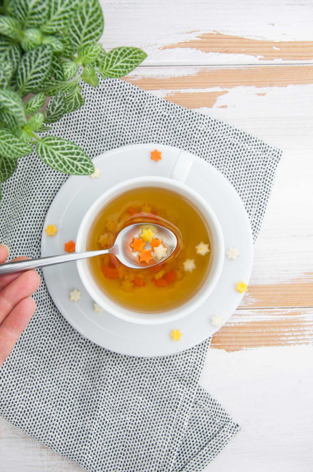 Bunte Gemüse-Sternchen-Suppe Rezept | Elephantastic Vegan