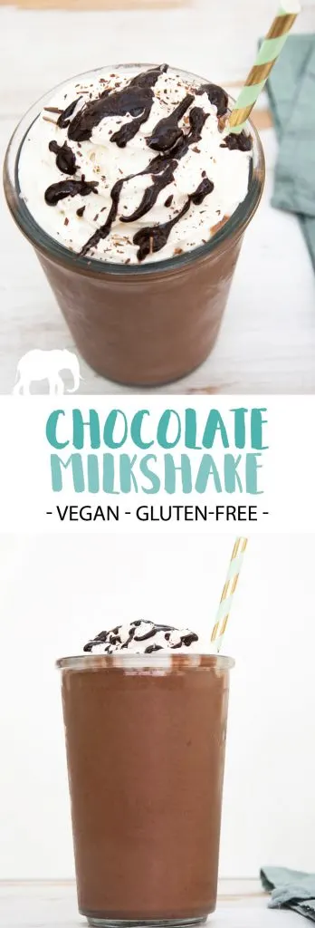 Vegan Chocolate Milkshake Recipe | Elephantastic Vegan