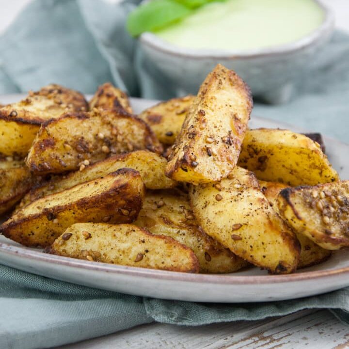 Potato Wedges with Za'atar Recipe - Elephantastic Vegan