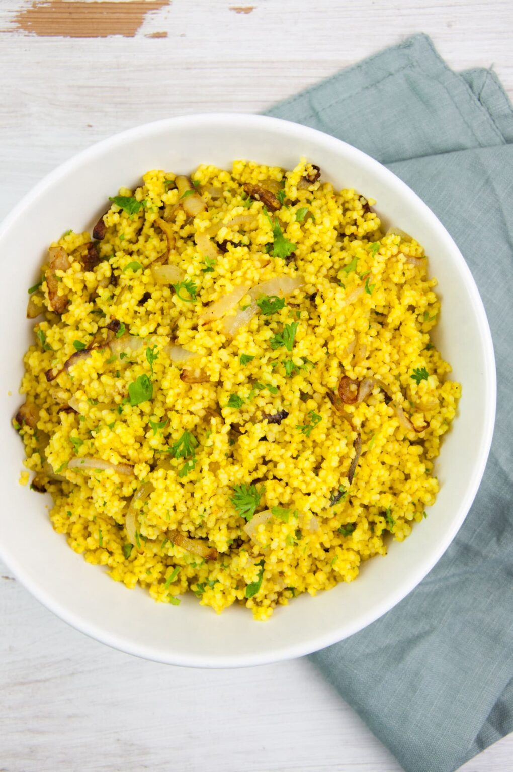 Golden Couscous Side Dish Recipe - Elephantastic Vegan