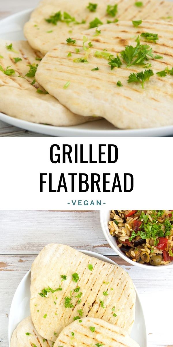 Grilled Flatbread Recipe - Elephantastic Vegan