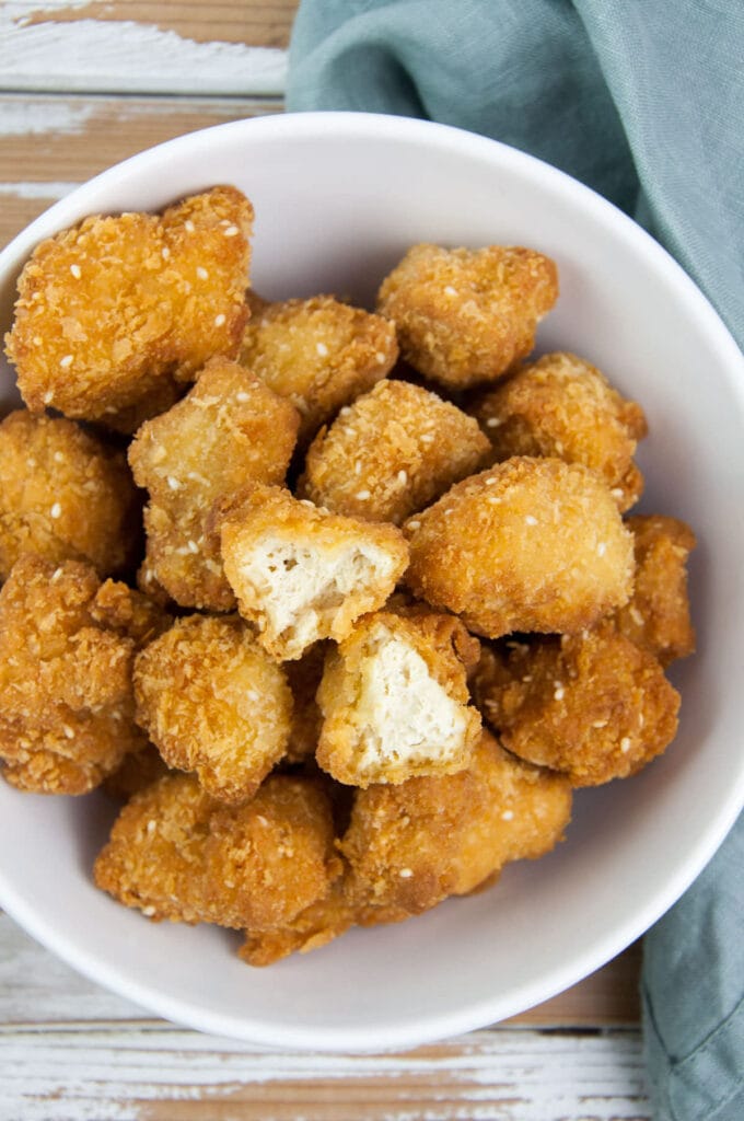 Tofu Nuggets (Popcorn Chicken Style) - Elephantastic Vegan