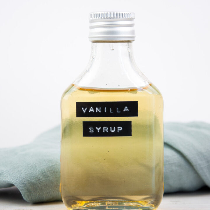 Homemade Vanilla Syrup for Coffee or Cocktails - Elephantastic Vegan