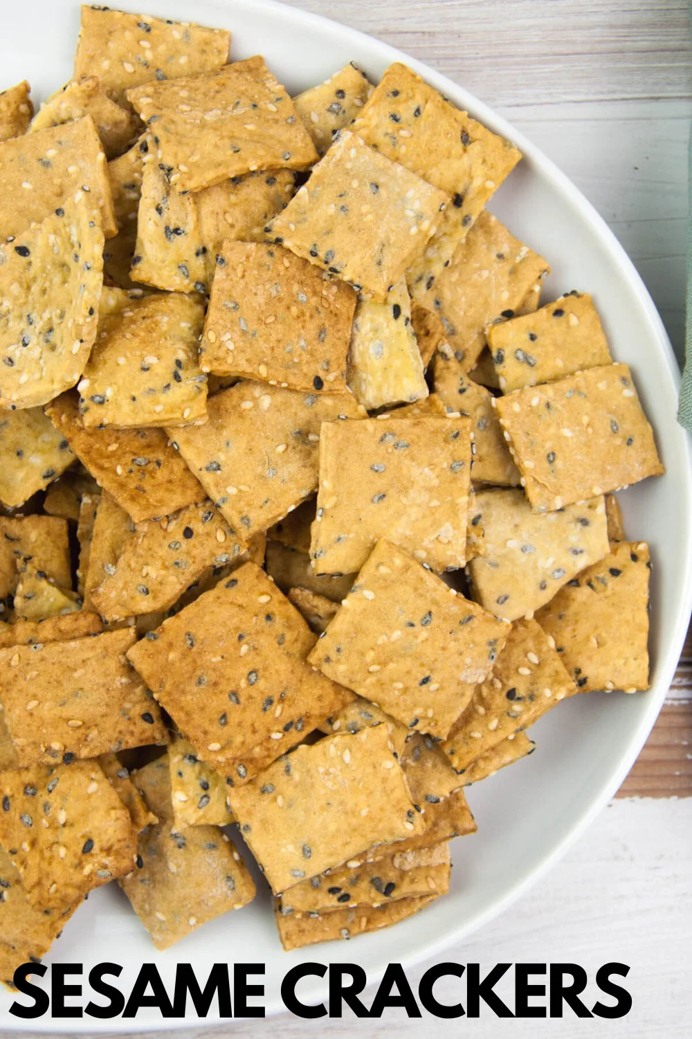 Crispy Sesame Crackers - Elephantastic Vegan